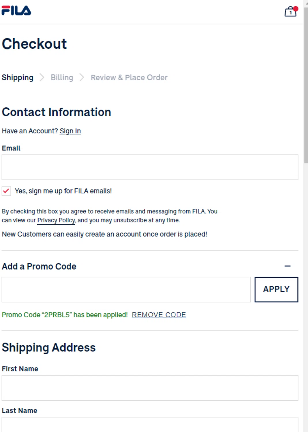 Fila Promo Codes - 25% Off | September 2024