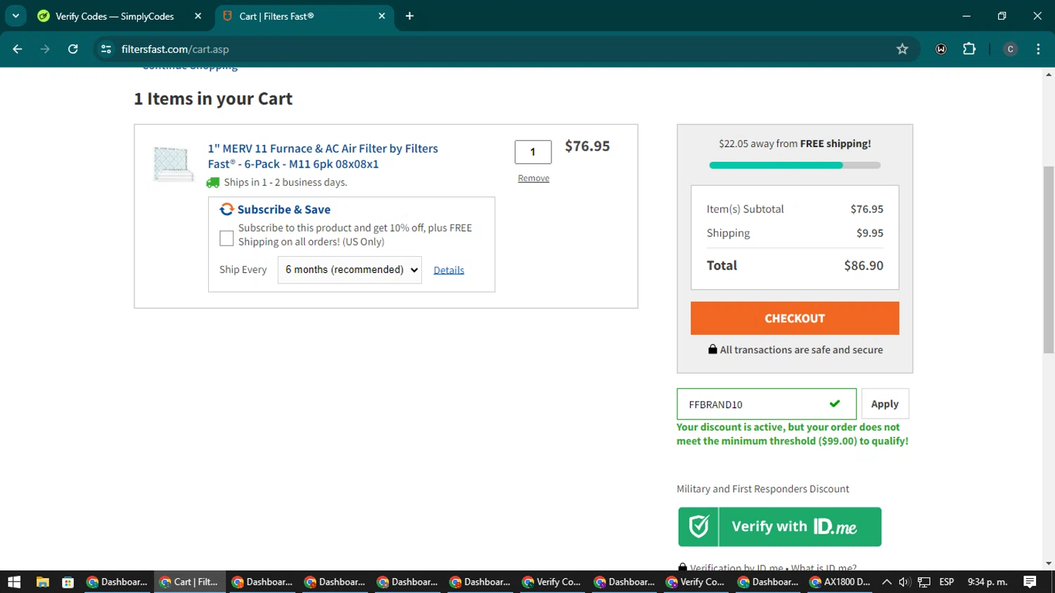 Filters Fast Promo Codes - $10 Off Coupons in August 2024 | SimplyCodes