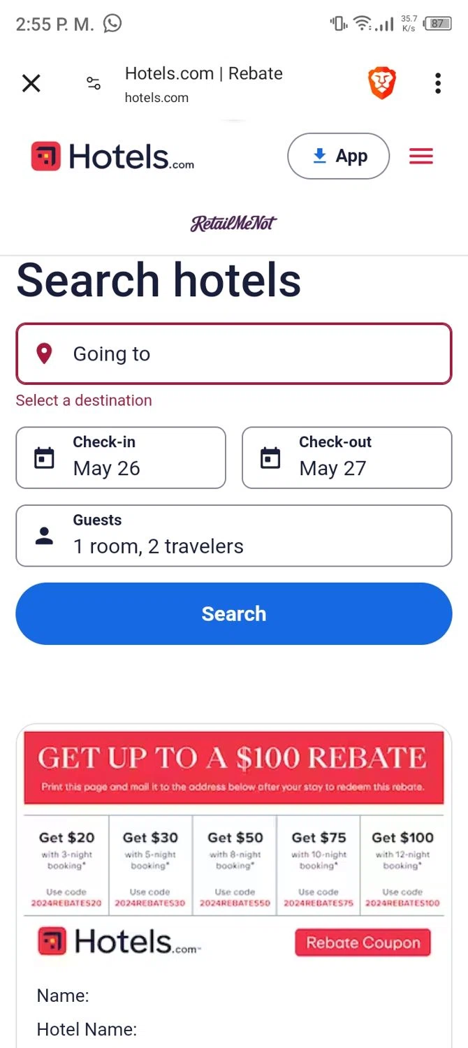 Hotels.com Coupons - $20 Off Discount Codes in August 2024 | SimplyCodes