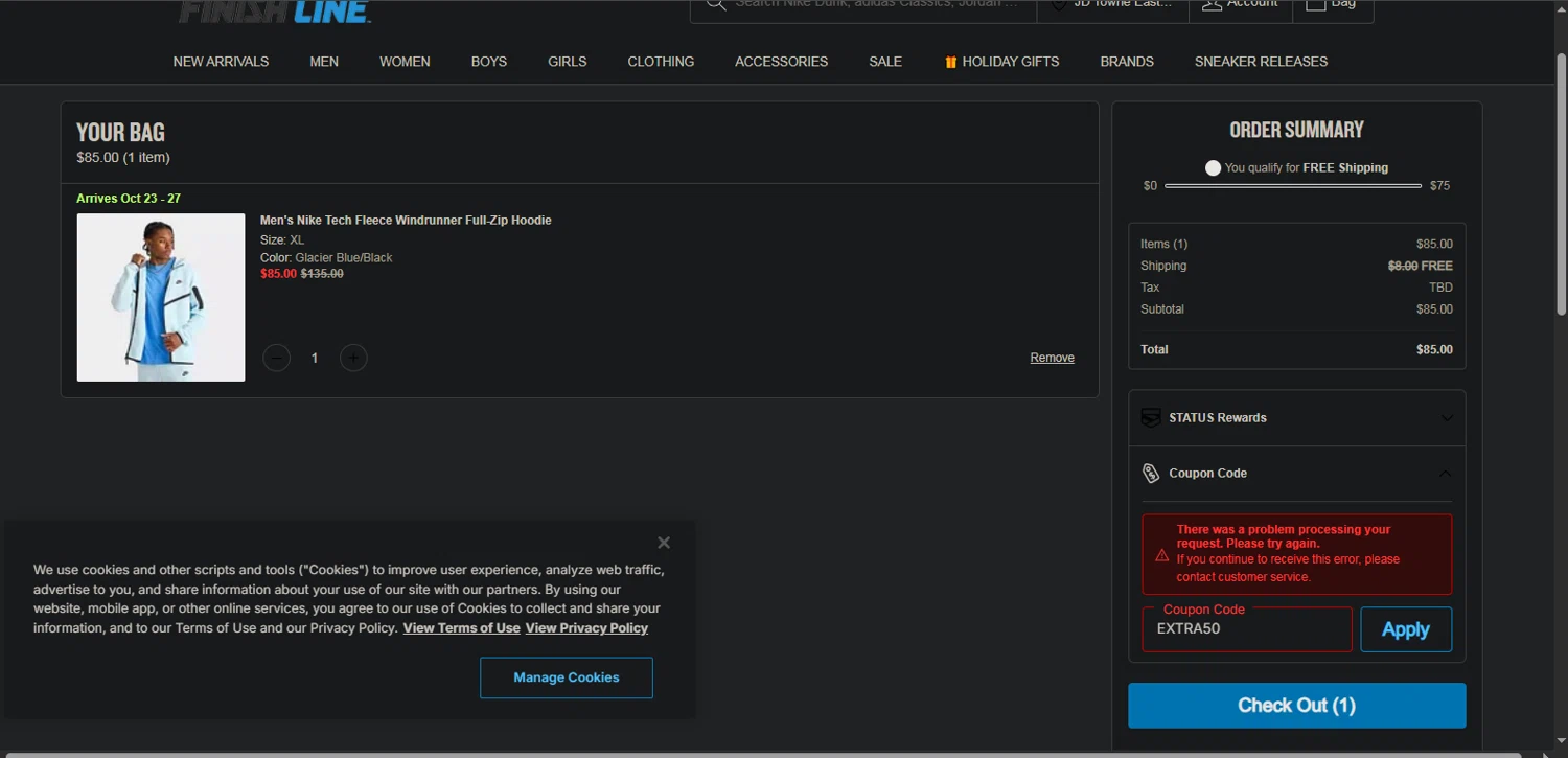 Finish Line Promo Codes - $10 Off (3 Verified) Oct 2025
