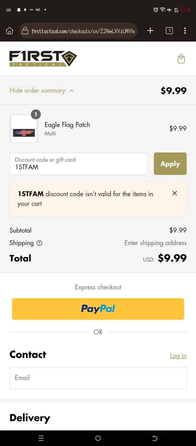 First Tactical Discount Codes - 20% Off | October 2024