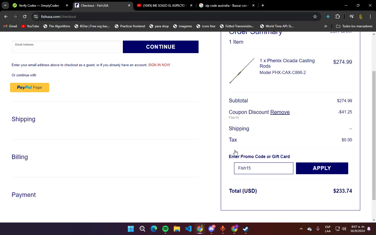 FishUSA Promo Codes - 25% Off Coupons Jan 2025