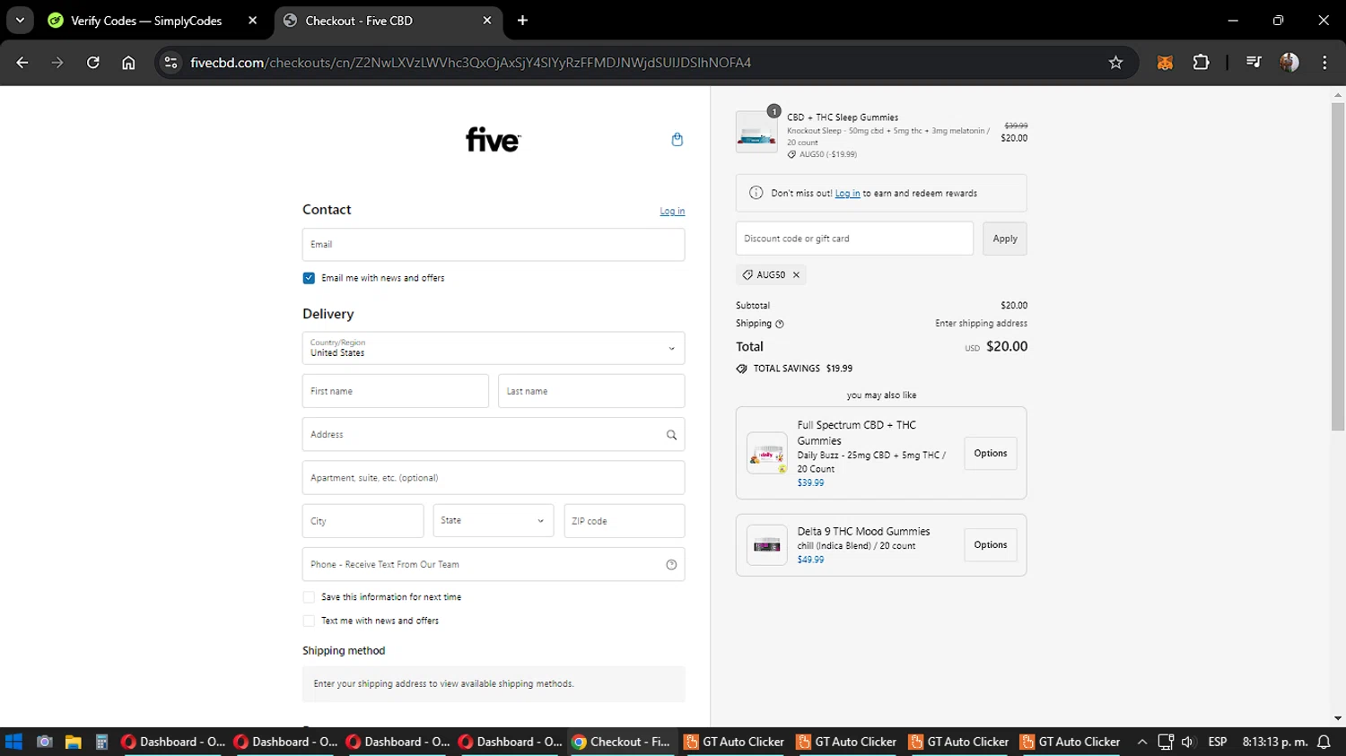 Five CBD Discount Codes - $10 Off | September 2024