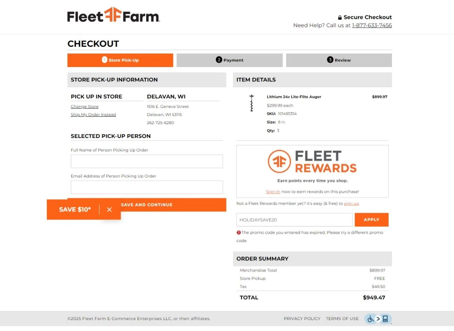 Fleet Farm Promo Codes (4 Verified) - $10 Off Jan 2025