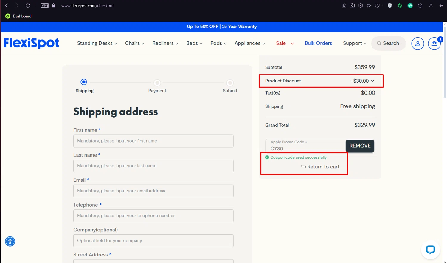 FlexiSpot Discount Codes - $30 Off Coupon Codes in August 2024 ...