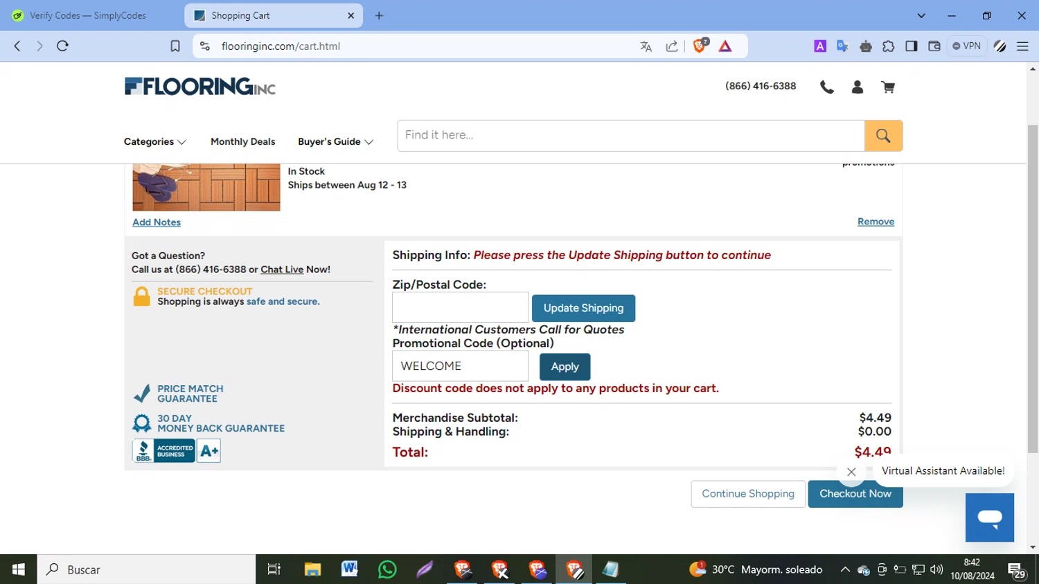 Flooring Inc. Promo Codes - up to 25% Off | October 2024