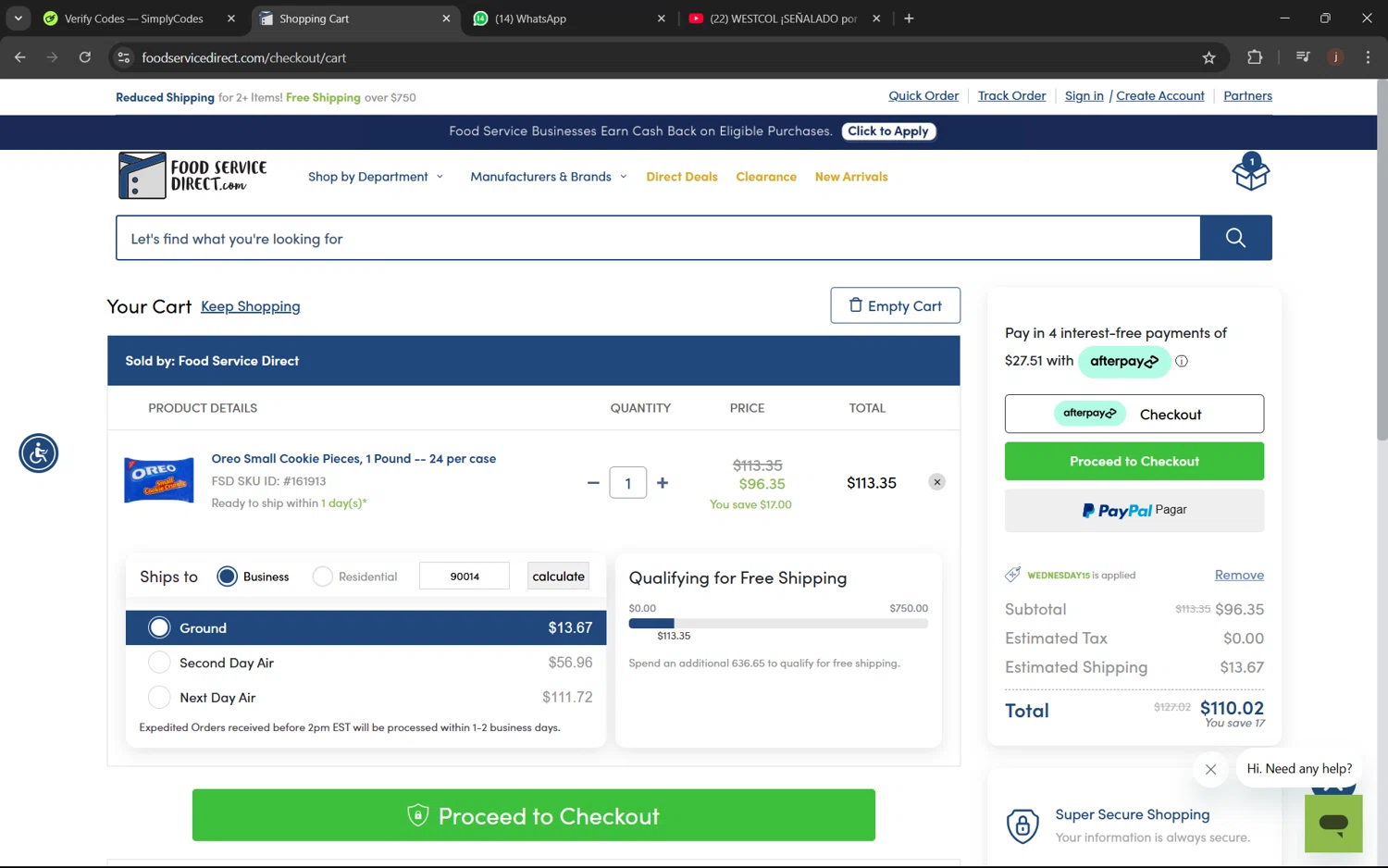 FoodServiceDirect Promo Codes - 5% Off | January 2025