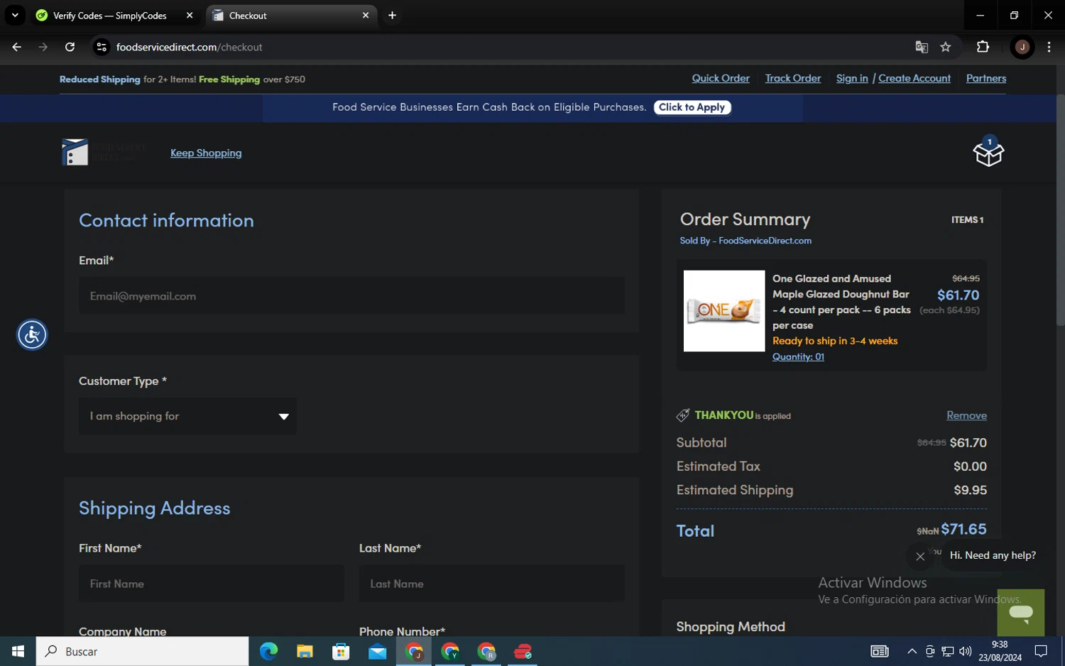 FoodServiceDirect Promo Codes - $5 Off | October 2024