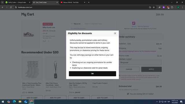 Foot Locker Promo Codes (5 Verified) - 20% Off May 2025