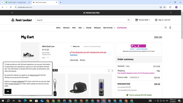 Foot Locker Promo Codes (5 Verified) - 20% Off May 2025