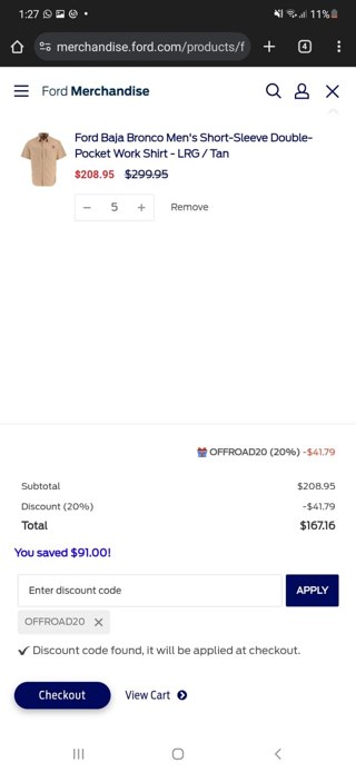 Ford Parts Promo Codes - 20% Off | January 2025