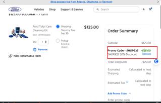 Ford Parts Promo Codes (2 Verified) - 10% Off Oct 2025