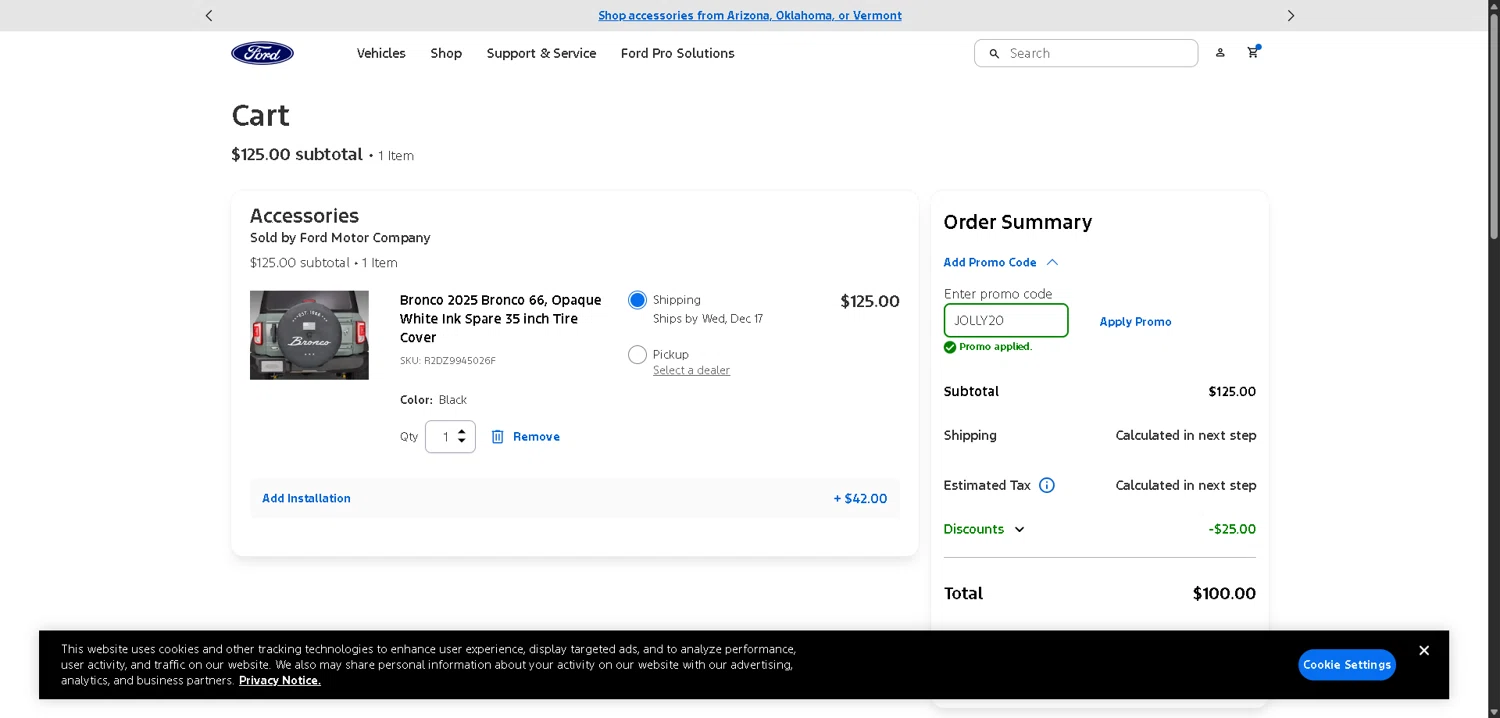 Ford Parts Promo Codes - 10% Off (2 Verified) Dec 2025