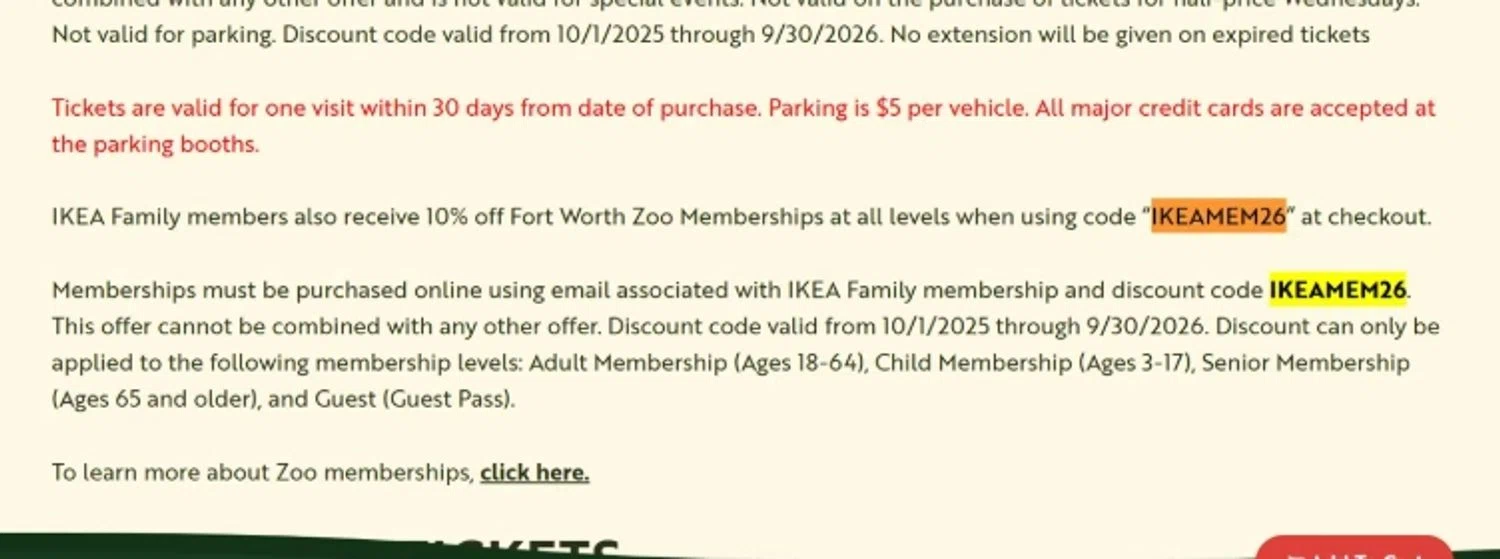 Fort Worth Zoo Promo Codes - 10% Off Coupons Mar 2026
