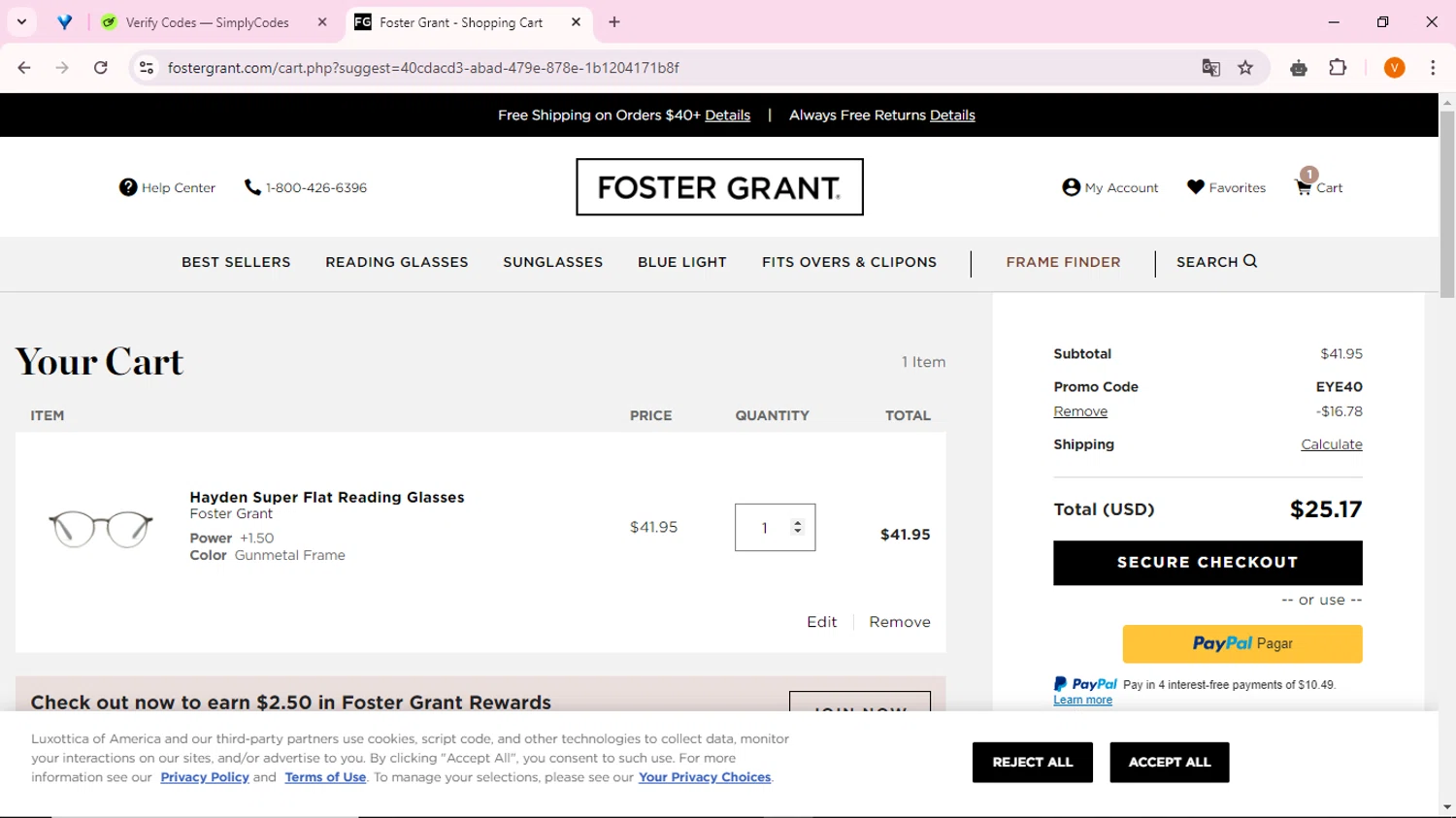 Foster Grant Promo Codes - 35% Off | November 2024