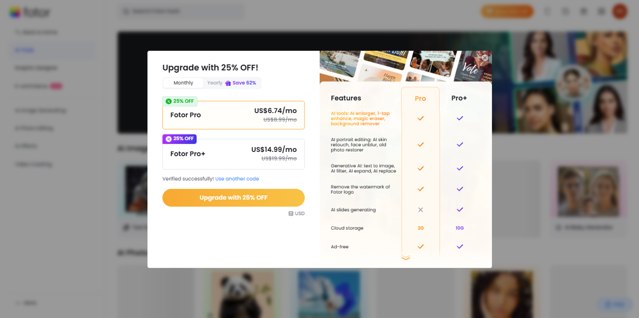 Fotor Discount Codes - 25% Off (3 Verified) Jun 2025