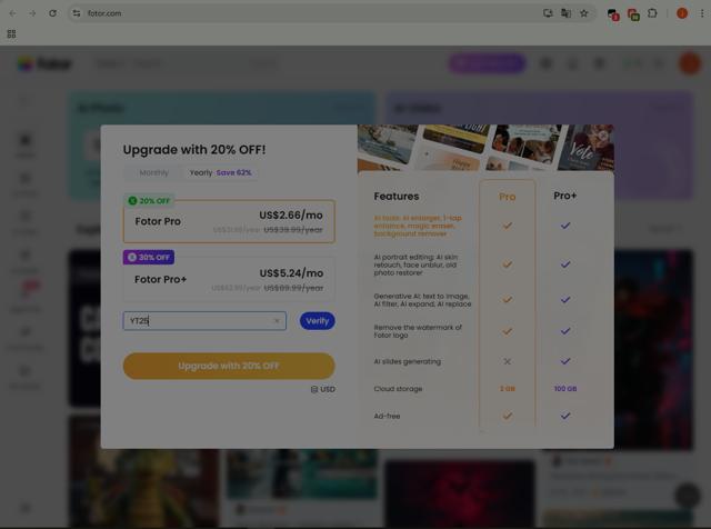 Fotor Promo Codes - 20% Off Coupons Oct 2025