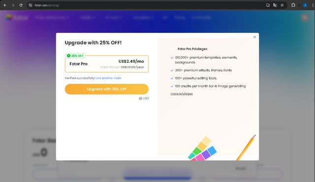 Fotor Discount Codes - 25% Off (1 Verified) Sep 2025