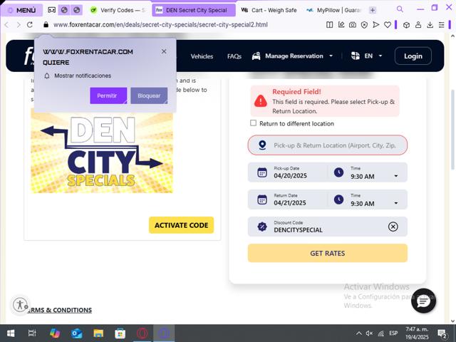 Fox Rent A Car Promo Codes - 25% Off Oct 2025