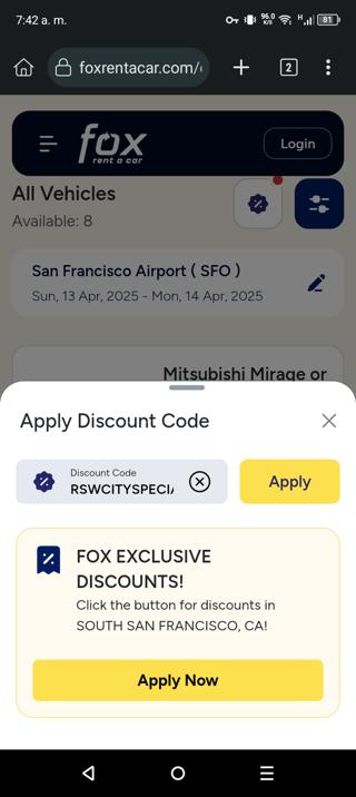 Fox Rent A Car Promo Codes - 25% Off Oct 2025