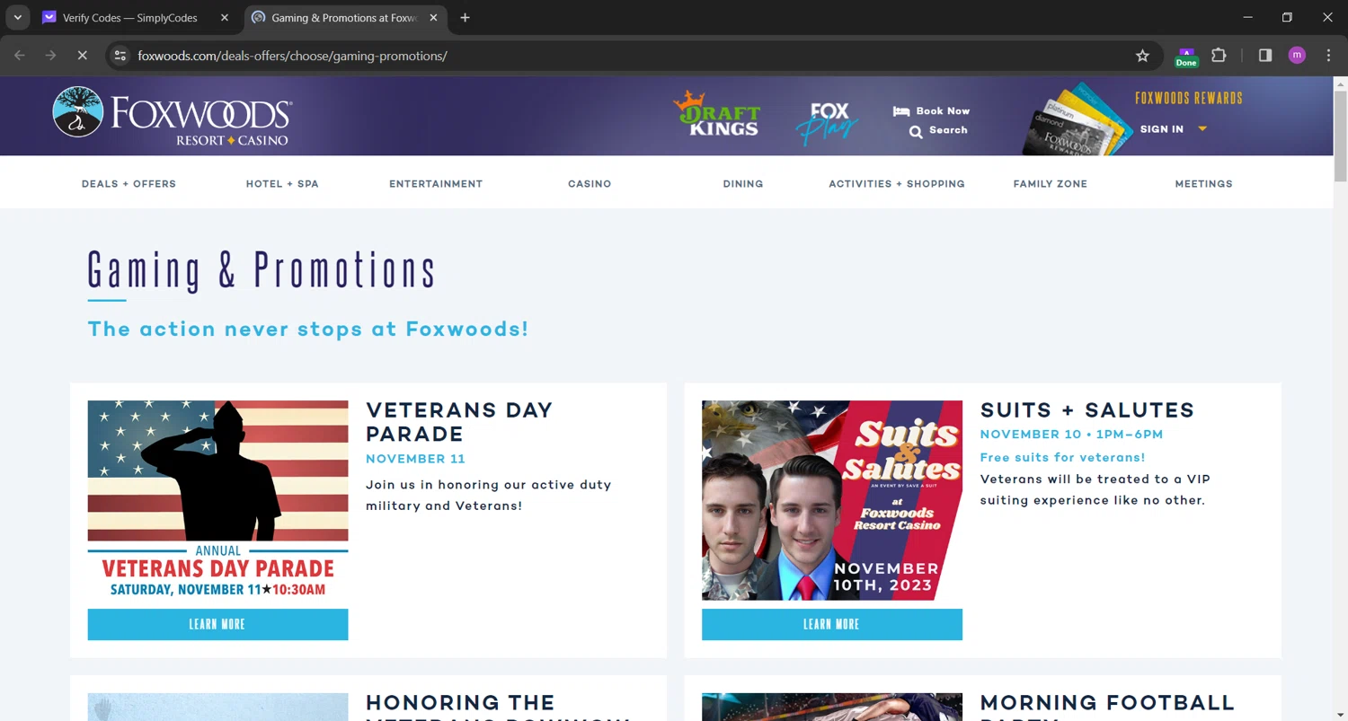 Foxwoods Promo Codes – 15% Off | May 2024