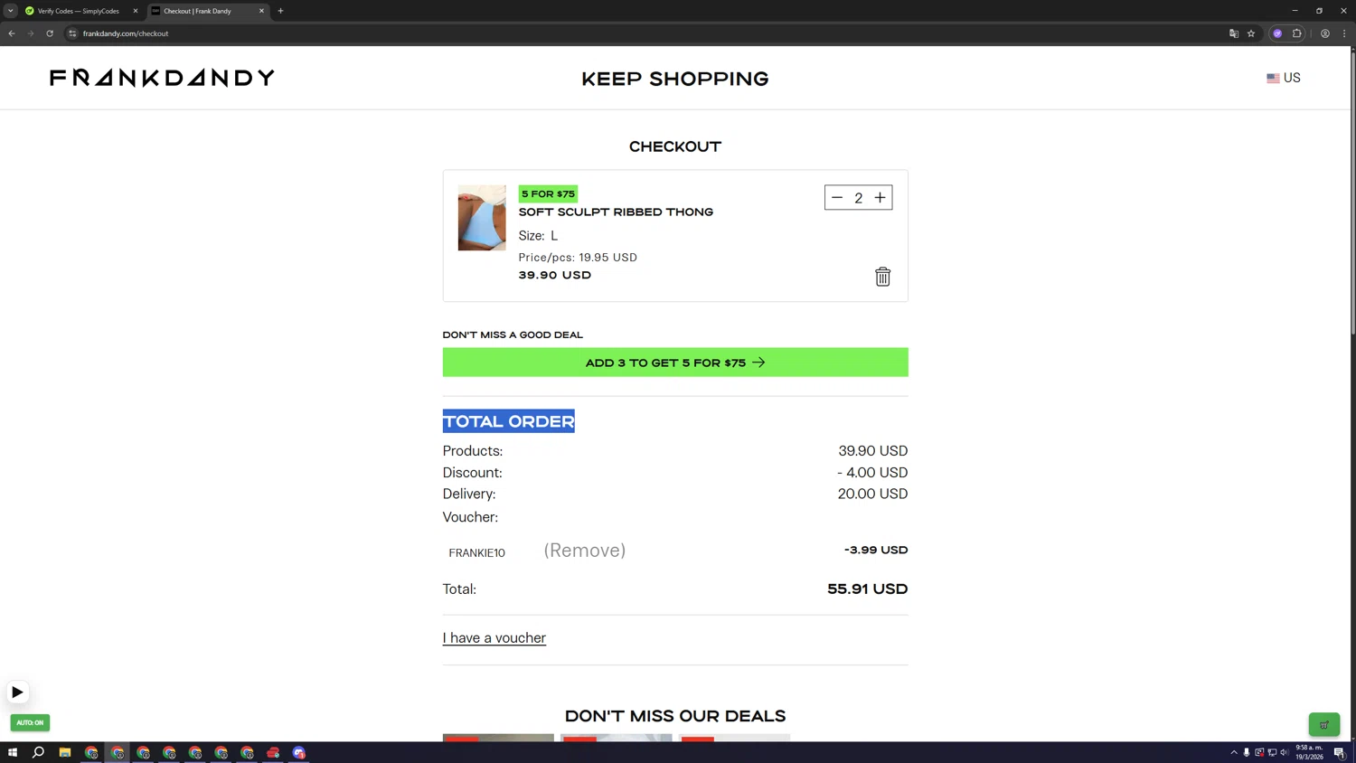 Frank Dandy Promo Codes - 10% Off Coupons Jun 2026