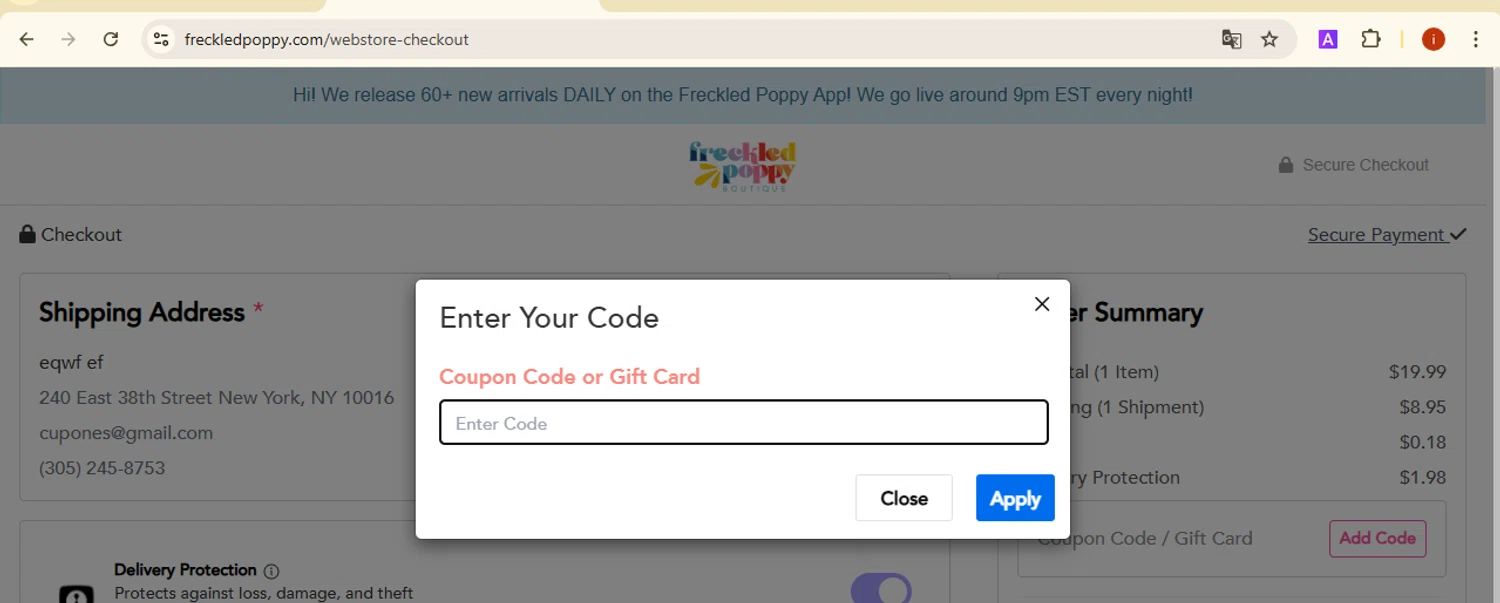 Freckled Poppy Coupon Codes (11 Verified) - 20% Off Jan 2025