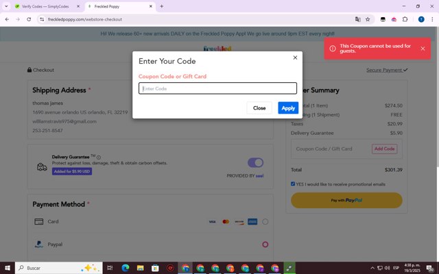 Freckled Poppy Coupon Codes (5 Verified) - 20% Off Apr 2025