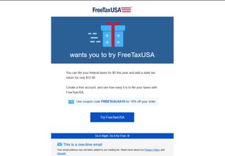 FreeTaxUSA Promo Codes (1 Verified) - 10% Off May 2025