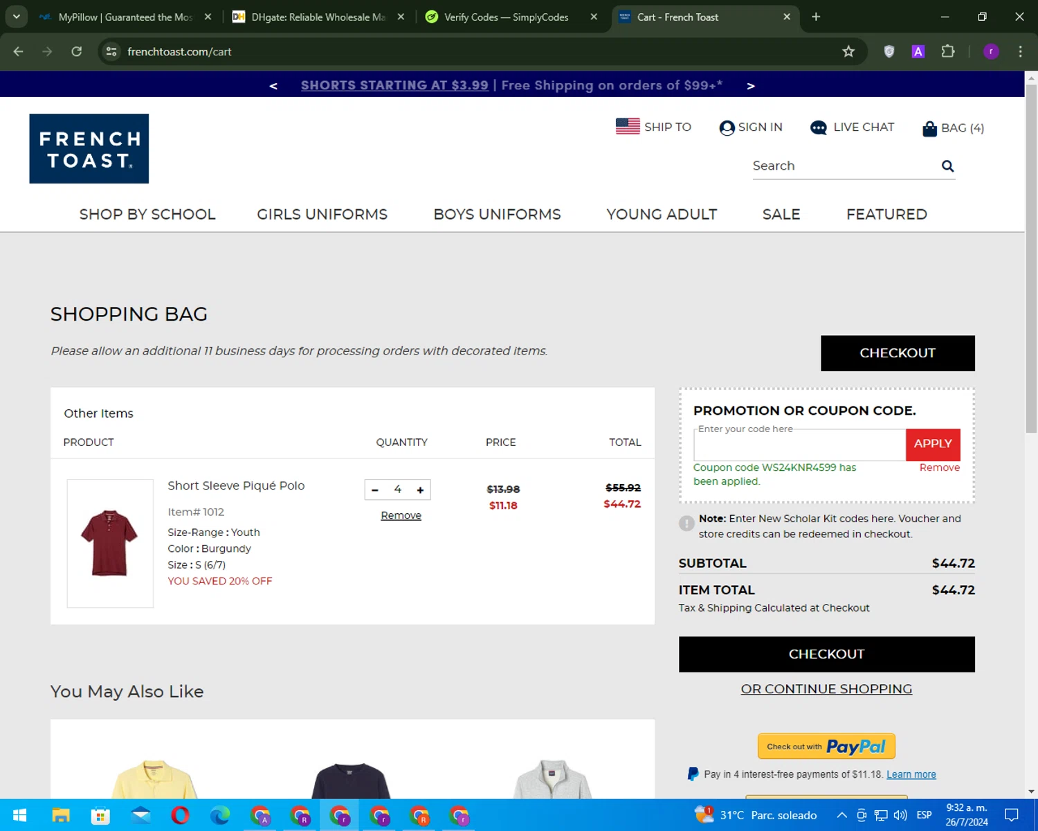 French Toast Coupon Codes - 20% Off | August 2024