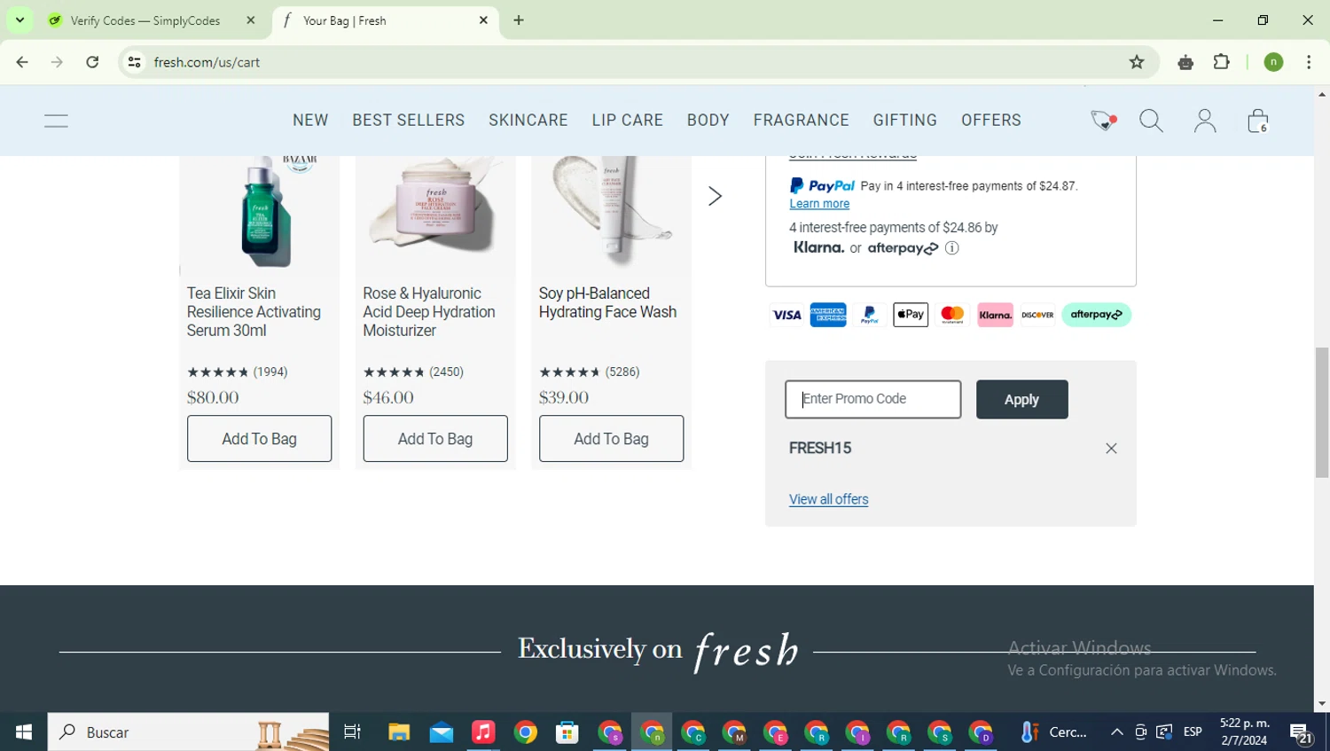 Fresh Promo Codes - 30% Off | September 2024