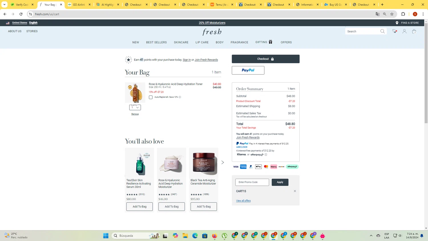 Fresh Promo Codes - 25% Off | October 2024