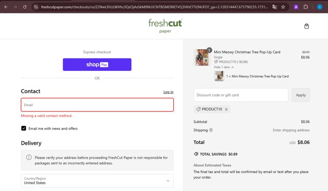 FreshCut Paper Promo Codes - 10% Off Coupons Jul 2025