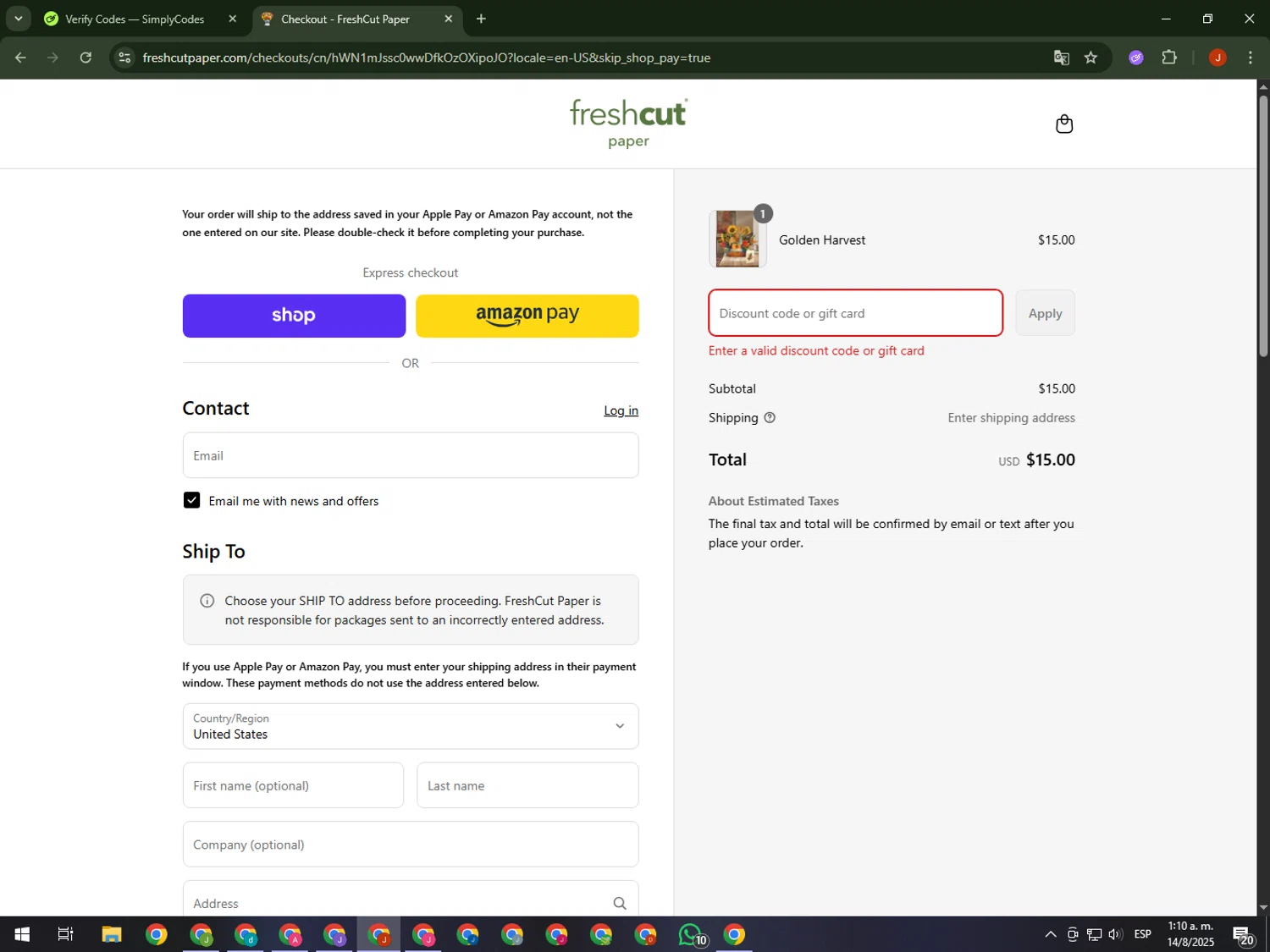 FreshCut Paper Promo Codes - 10% Off Coupons Aug 2025