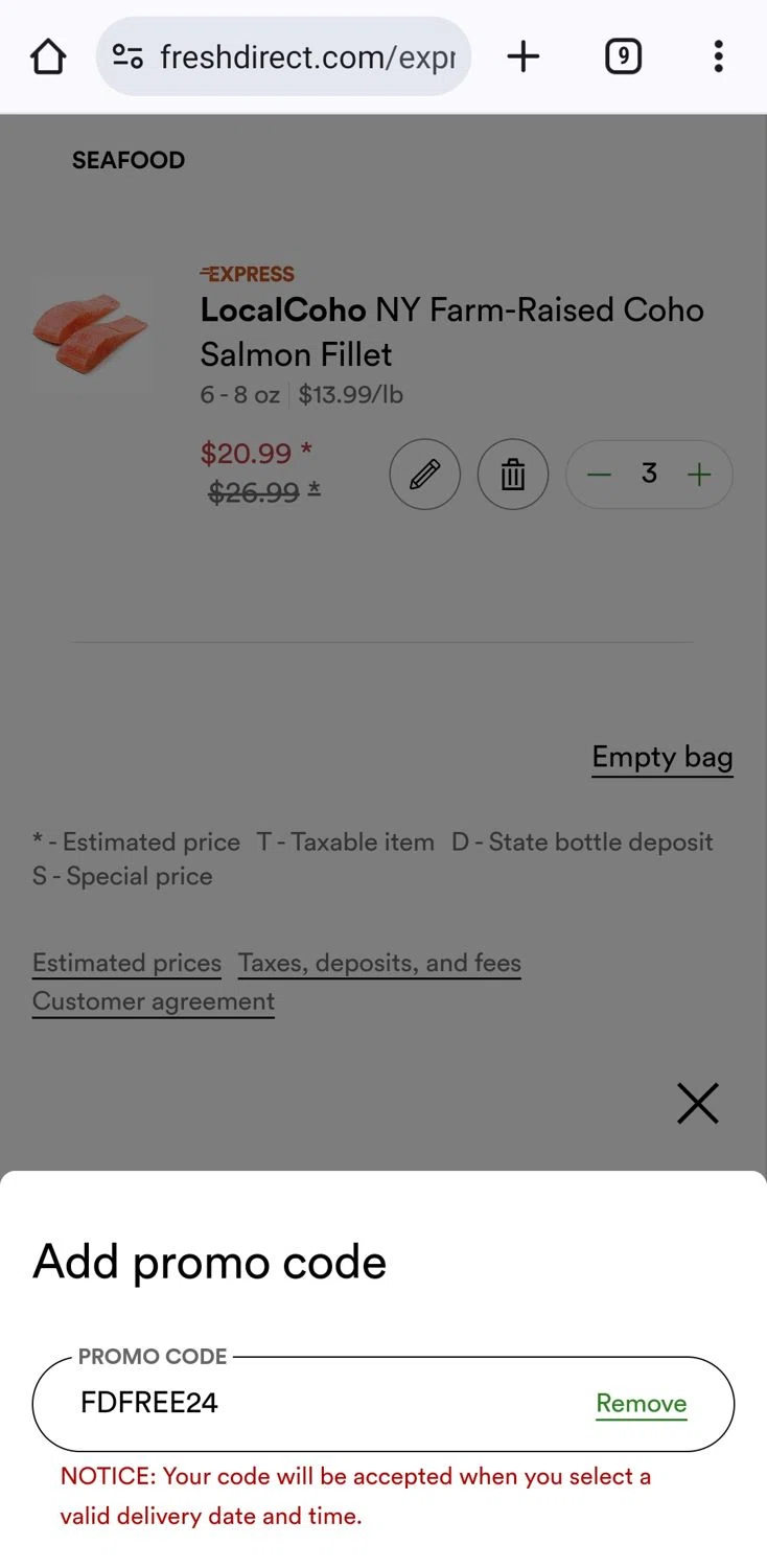 Fresh Direct Promo Codes - $50 Off | January 2025