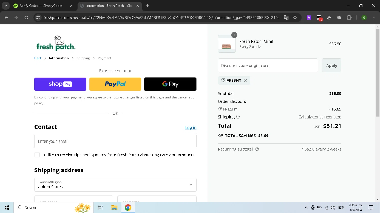 Fresh Patch Promo Codes – 20% Off | May 2024