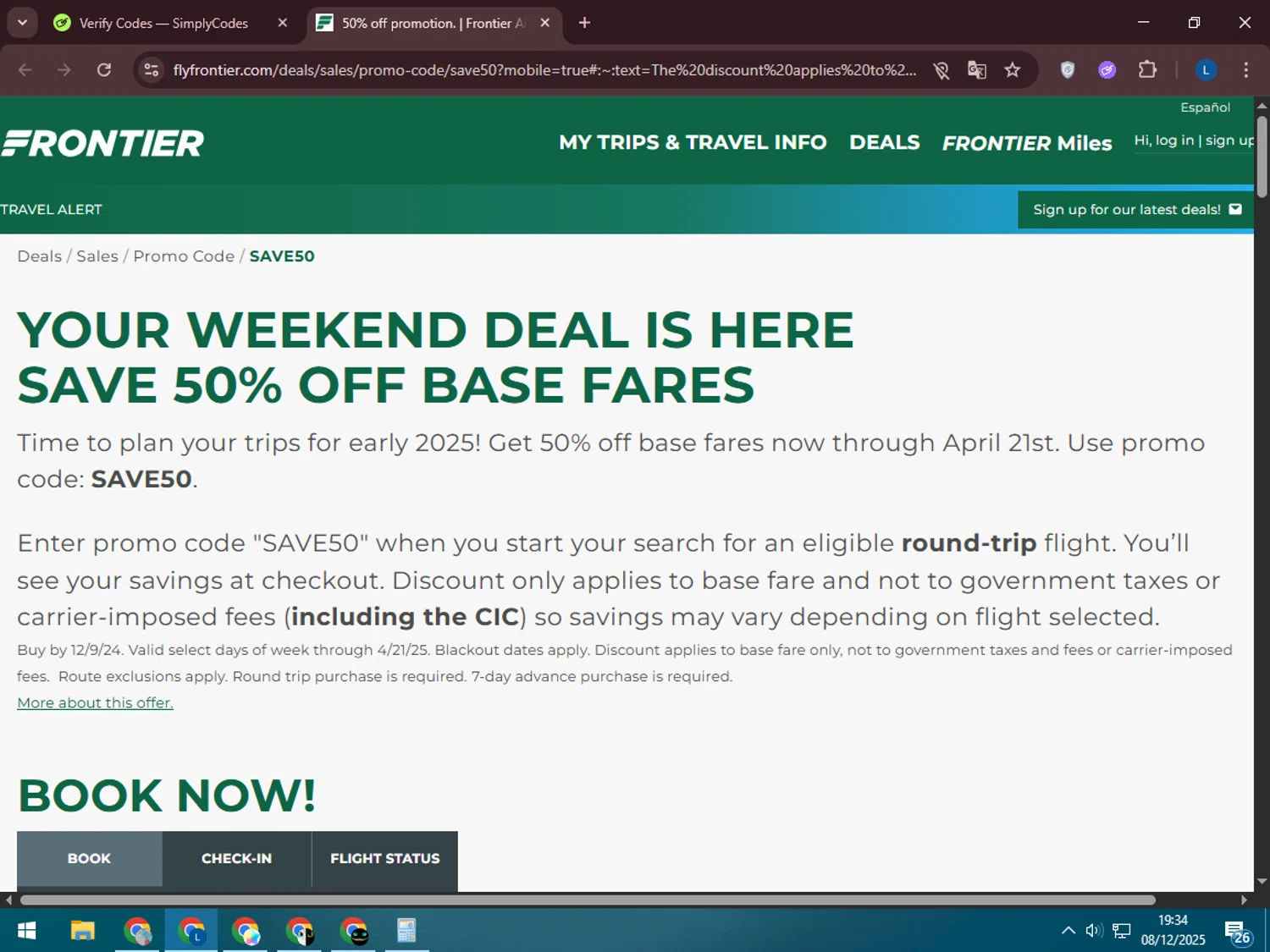 Frontier Airlines Promo Code - $100 Off Dec 2025