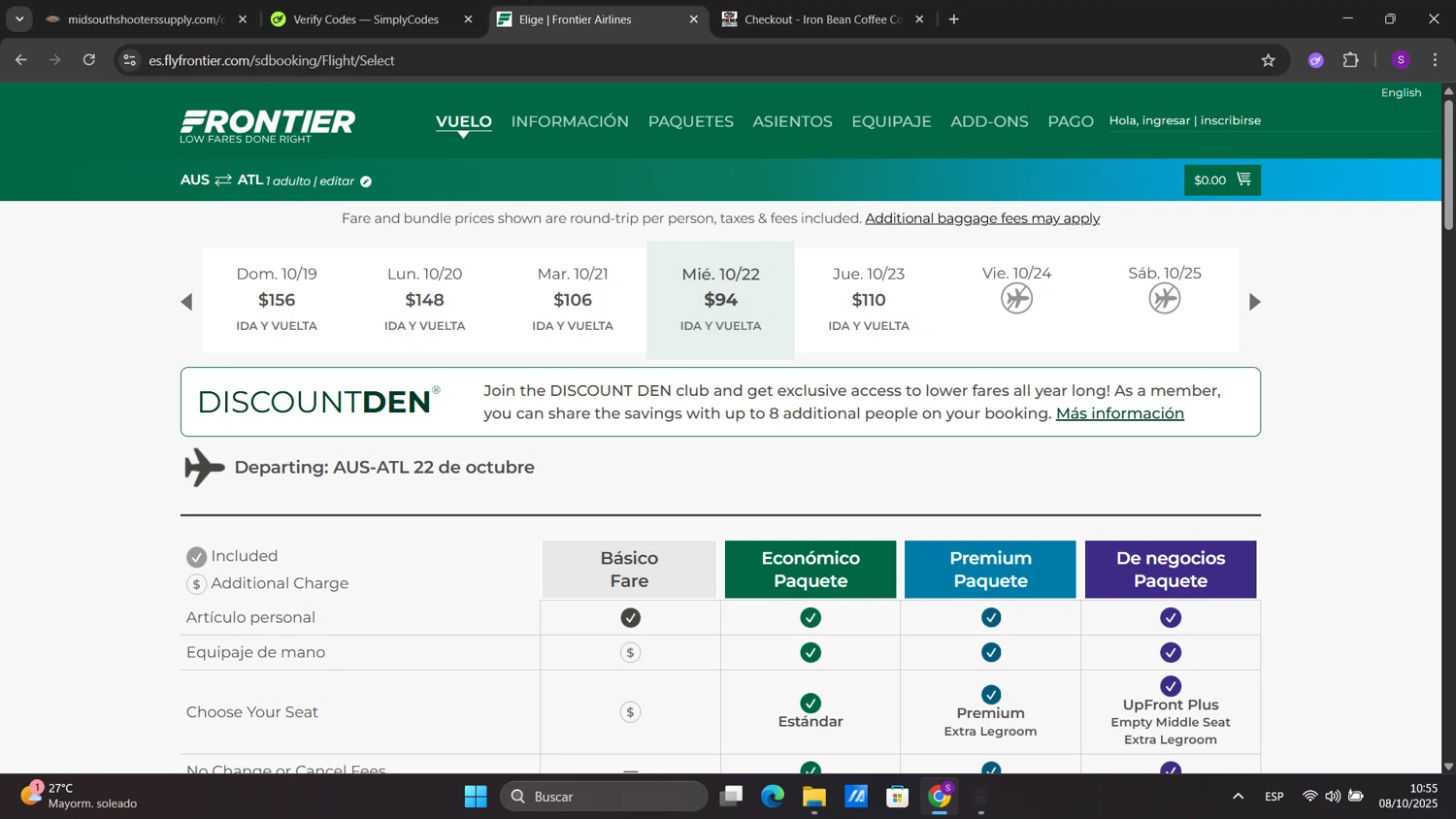 Frontier Airlines Promo Codes - 10% Off Oct 2025