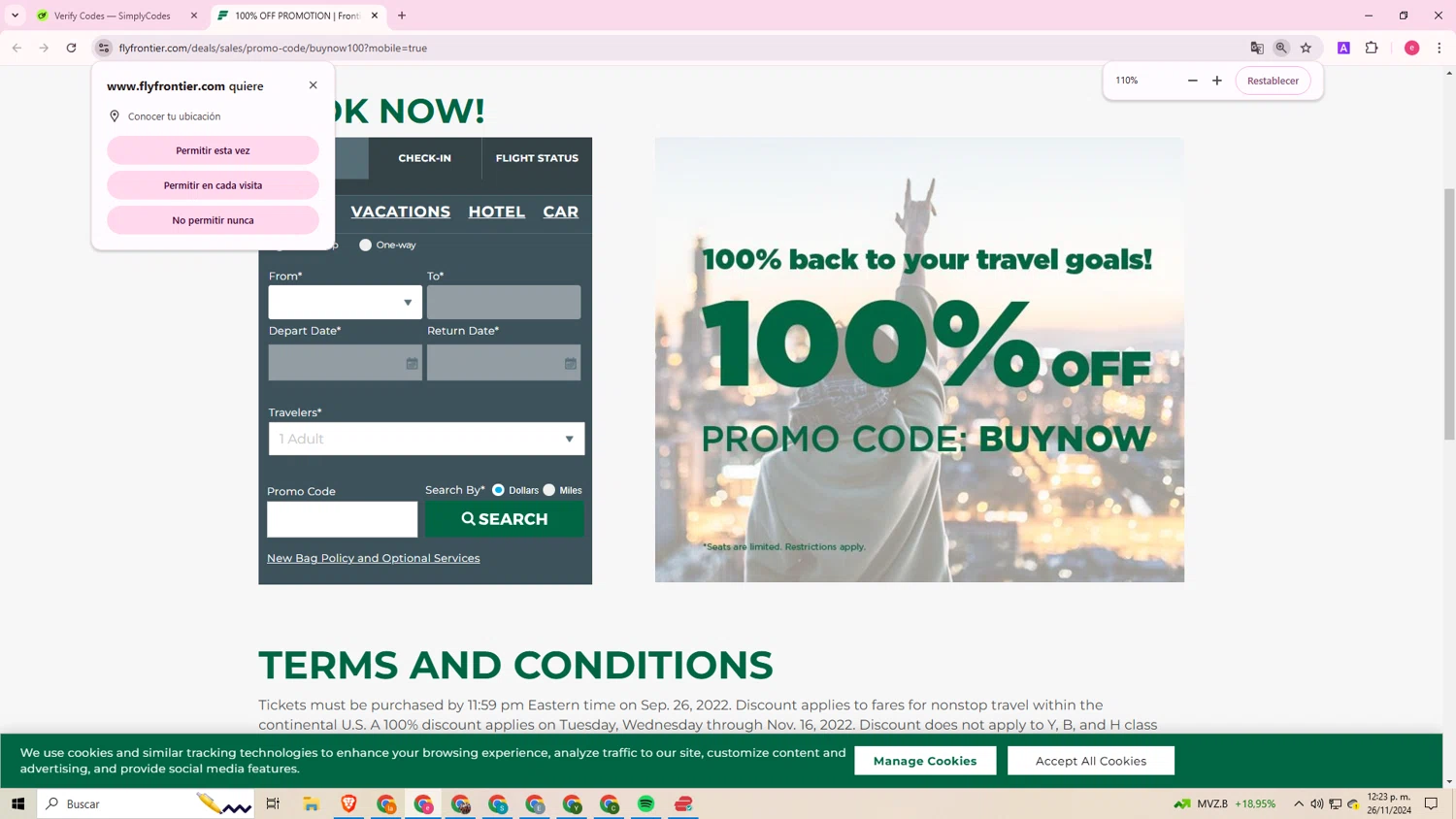 Frontier Airlines Promo Codes & Cyber Monday 2024 Deals - 100% Off
