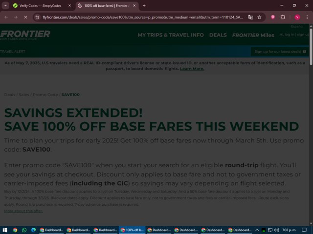 Frontier Airlines Promo Codes - 50% Off Jun 2025