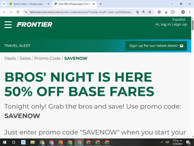 Frontier Airlines Promo Codes - 50% Off Oct 2025