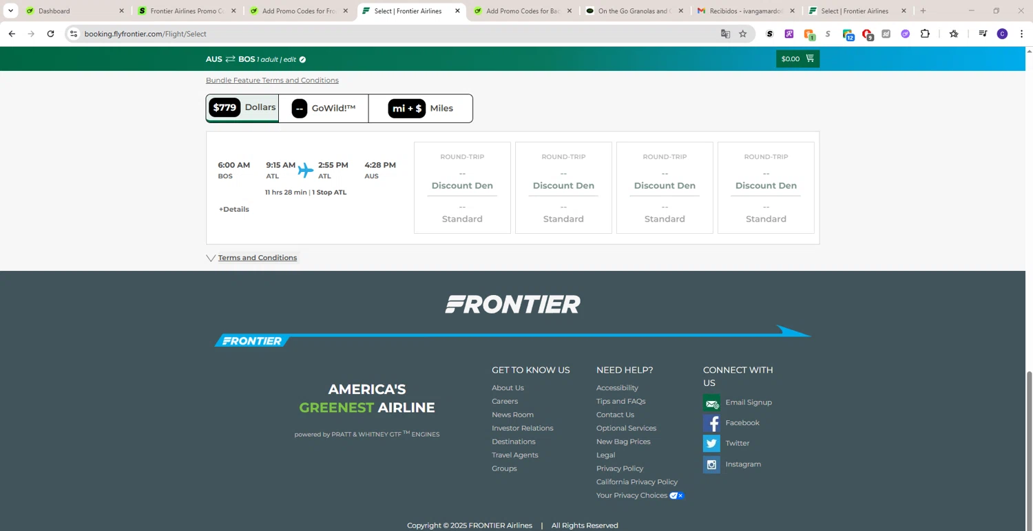 Frontier Airlines Promo Codes - 10% Off Oct 2025