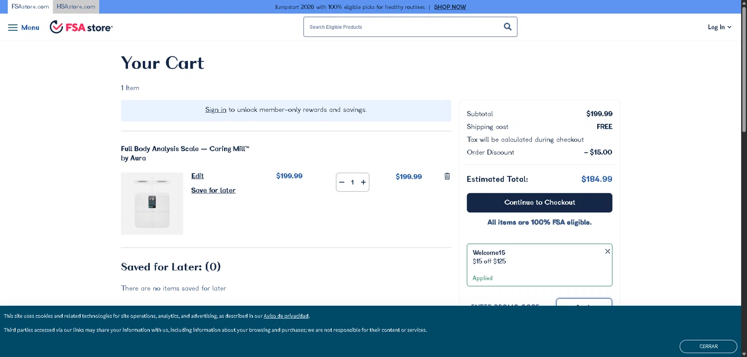 FSA Store Promo Codes - $15 Off (4 Verified) Jan 2026