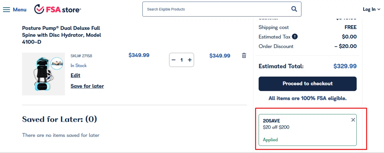 FSA Store Promo Codes - $35 Off (9 Verified) Oct 2025