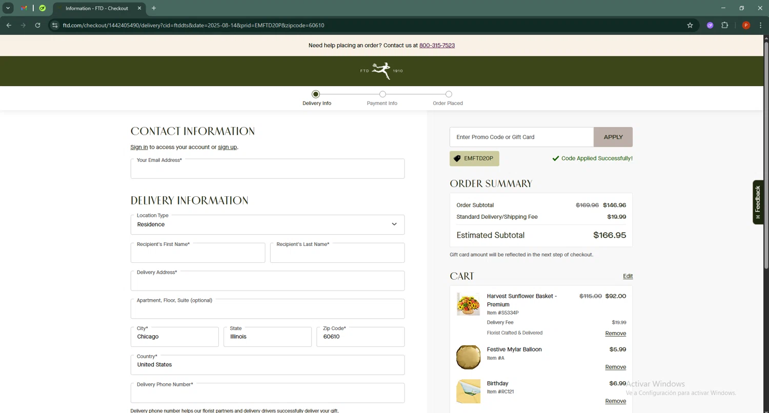 FTD Discount Codes - 25% Off (24 Verified) Aug 2025