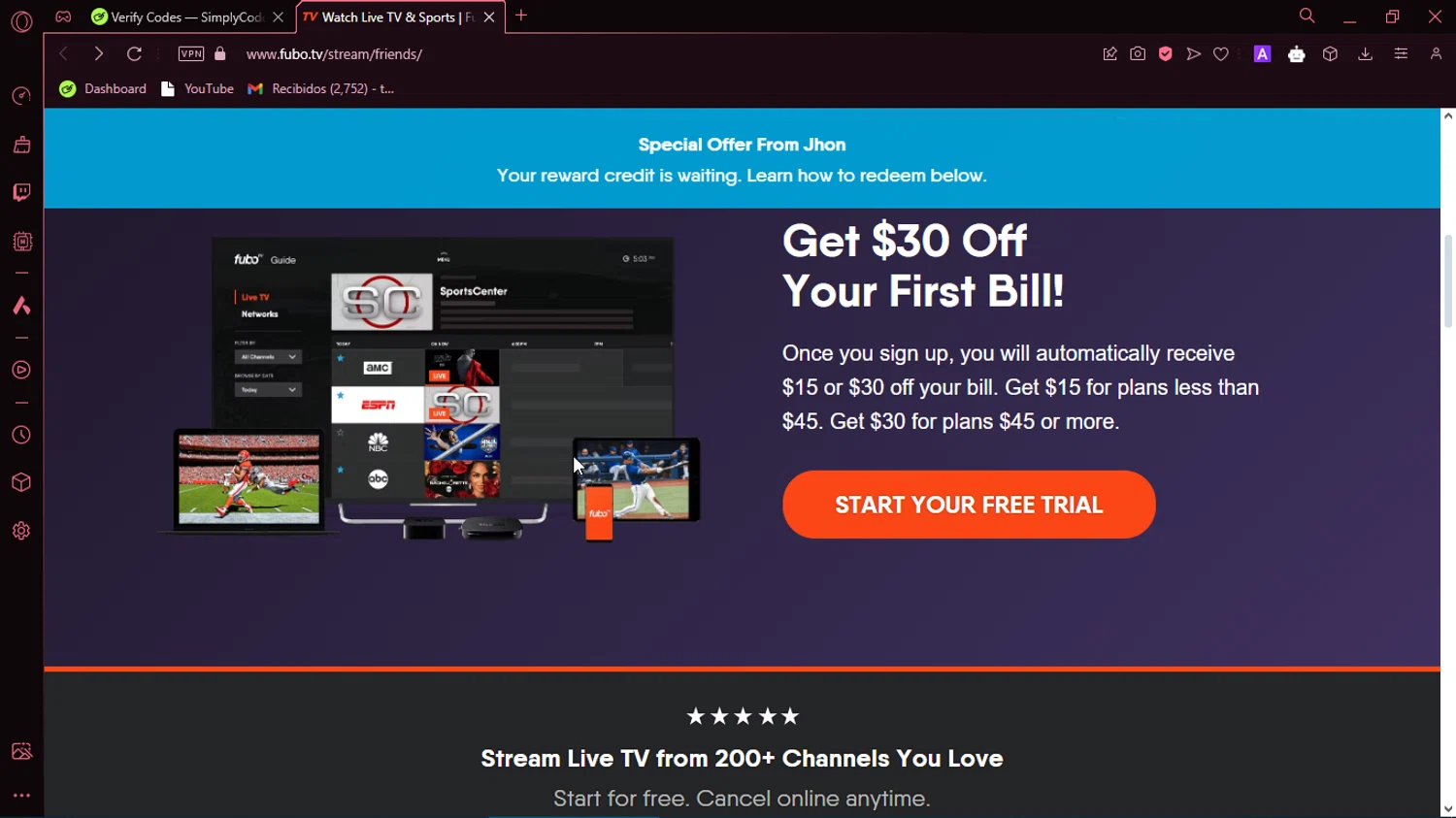 fuboTV Promo Codes - 30% Off w/Code Coupons Jan 2026