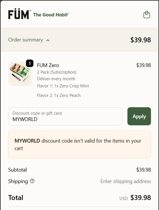 Füm Promo Codes (48 Verified) - 10% Off Sitewide Oct 2025