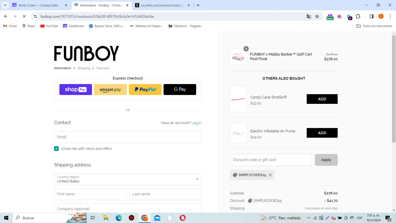 FUNBOY Discount Codes - 15% Off | December 2024