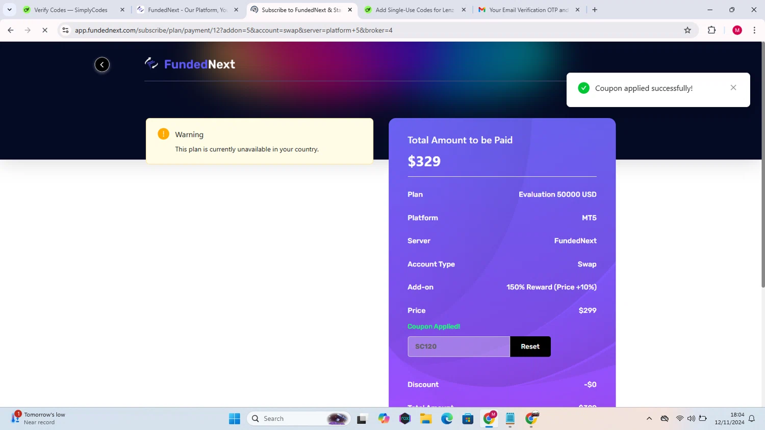 FundedNext Coupon Codes - 8% Off Coupons Jan 2025