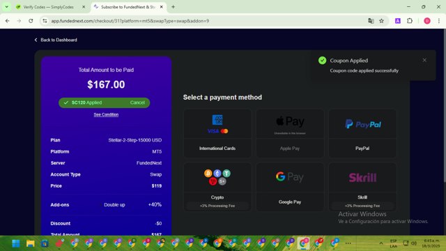 FundedNext Coupon Codes (1 Verified) - 15% Off Apr 2025